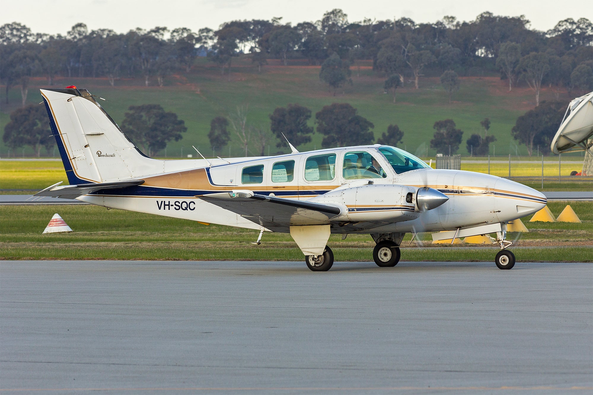 7. Beech Baron 58 - Plane + Pilot
