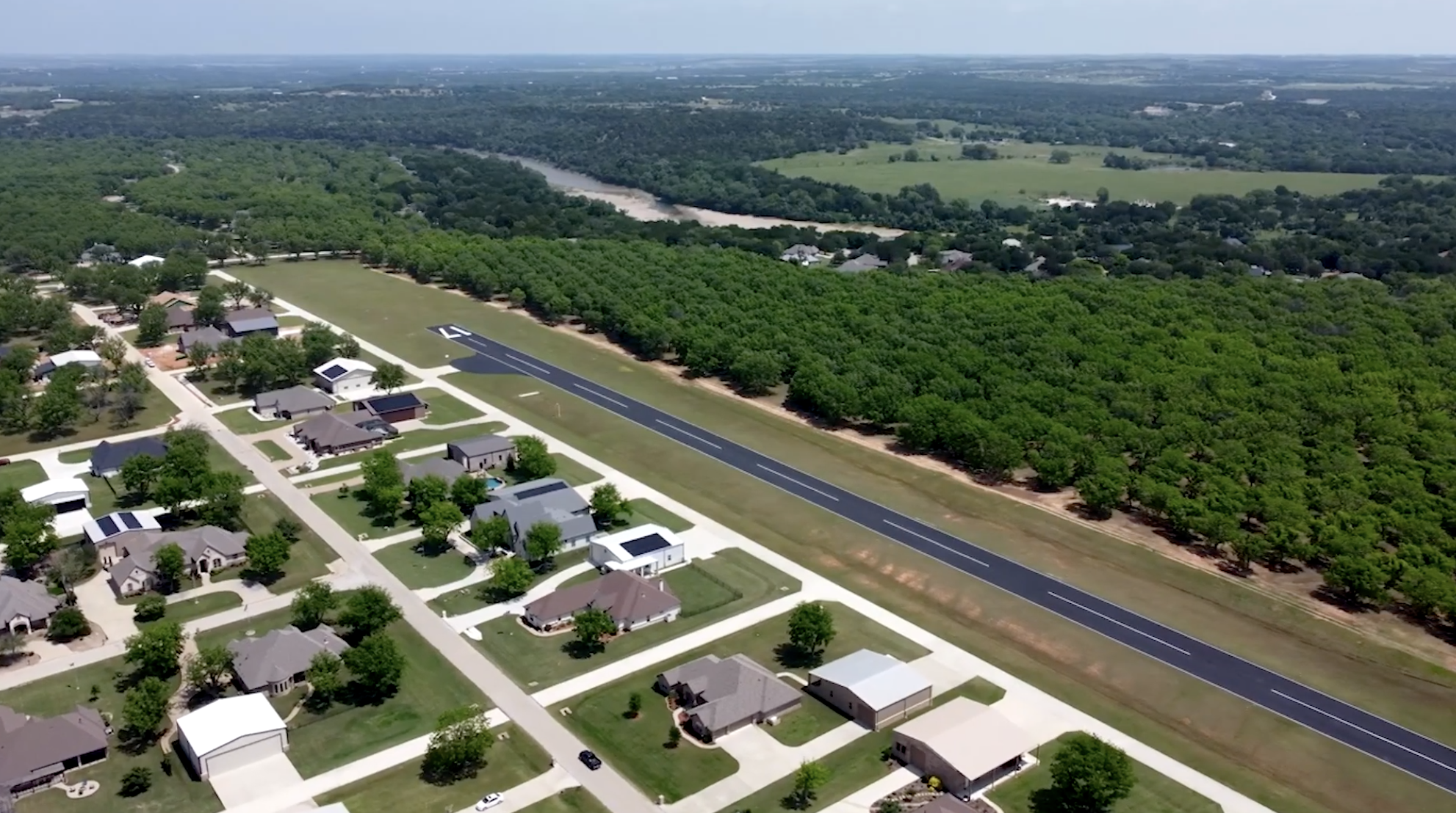 Inside The Landings Airpark at Pecan Plantation - Plane + Pilot
